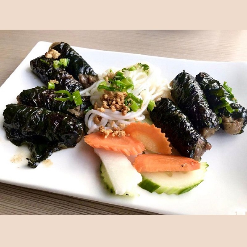 A7. Beef Wrapped in Betel Leaves (6pcs)